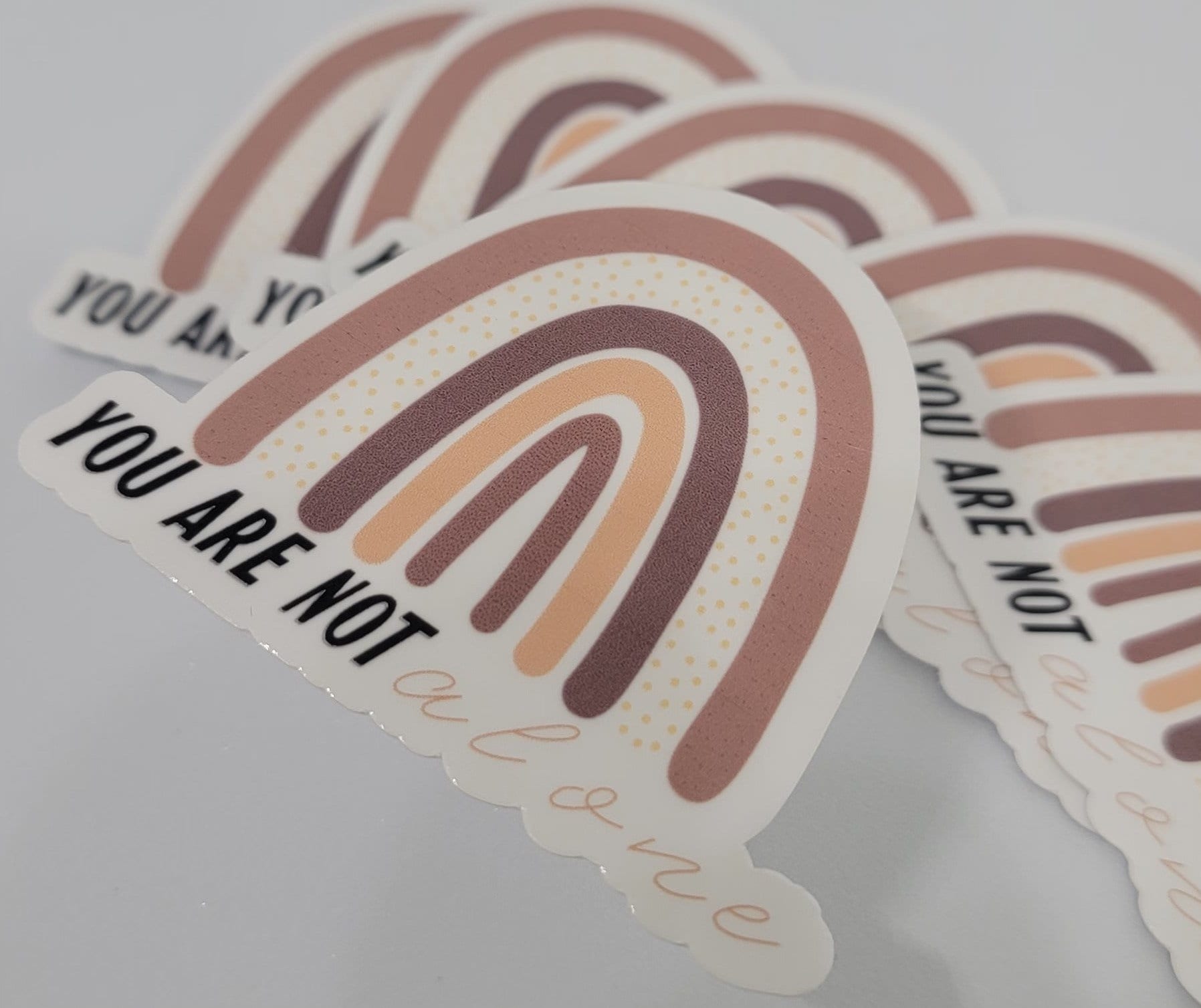 You Are Not Alone Sticker, Motivational Quotes, Inspirational Quotes - Etsy