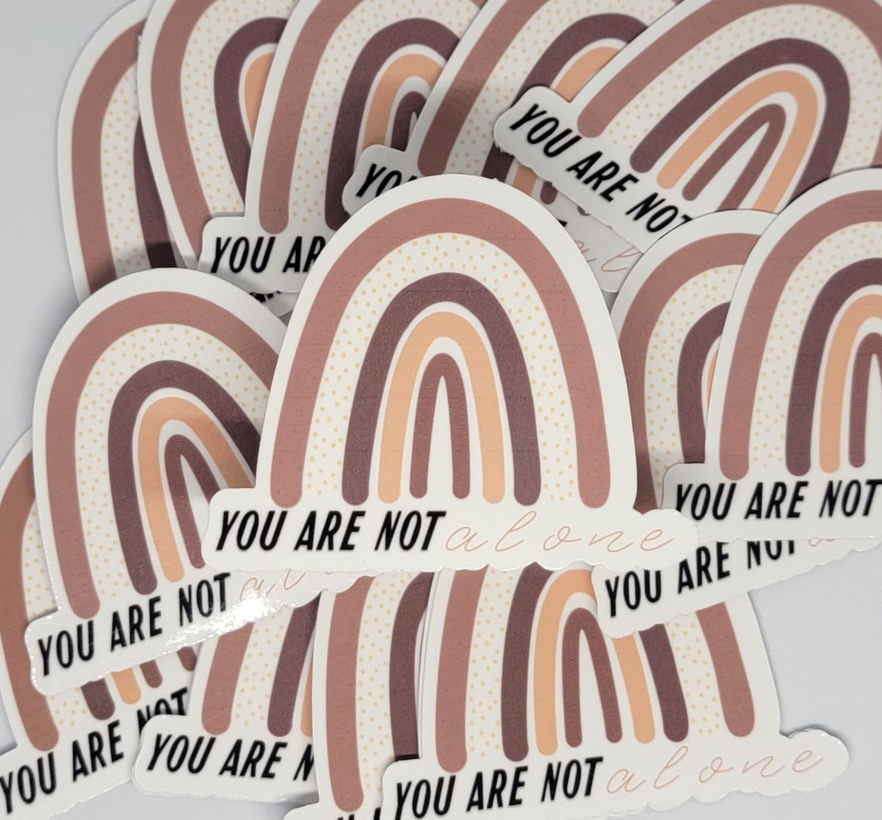 You Are Not Alone Sticker, Motivational Quotes, Inspirational Quotes - Etsy