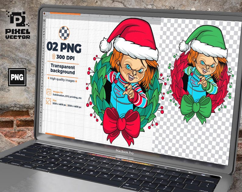 Chucky Png, Chucky Christmas Png, Scary Christmas, Christmas Horror ...