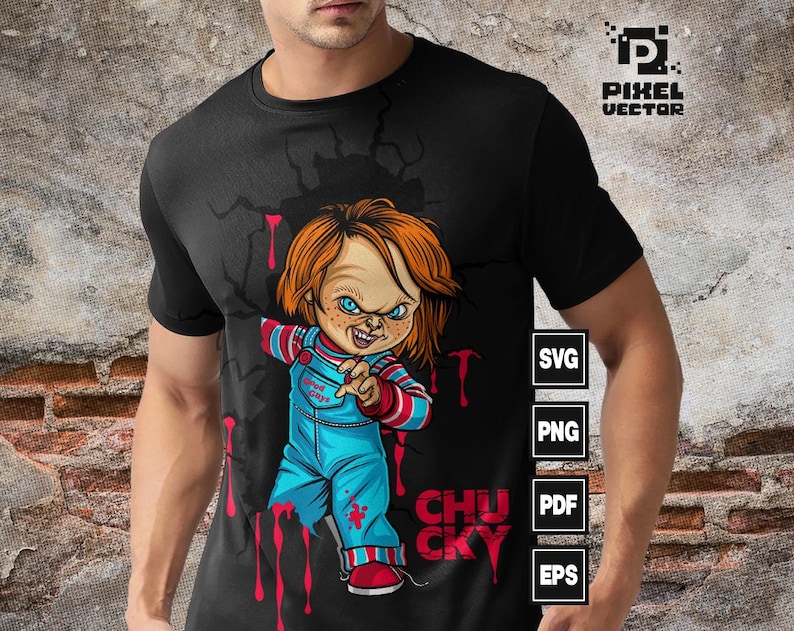 Chucky Svg , Chucky Horror Movie Svg, Halloween Svg, Movie Character ...