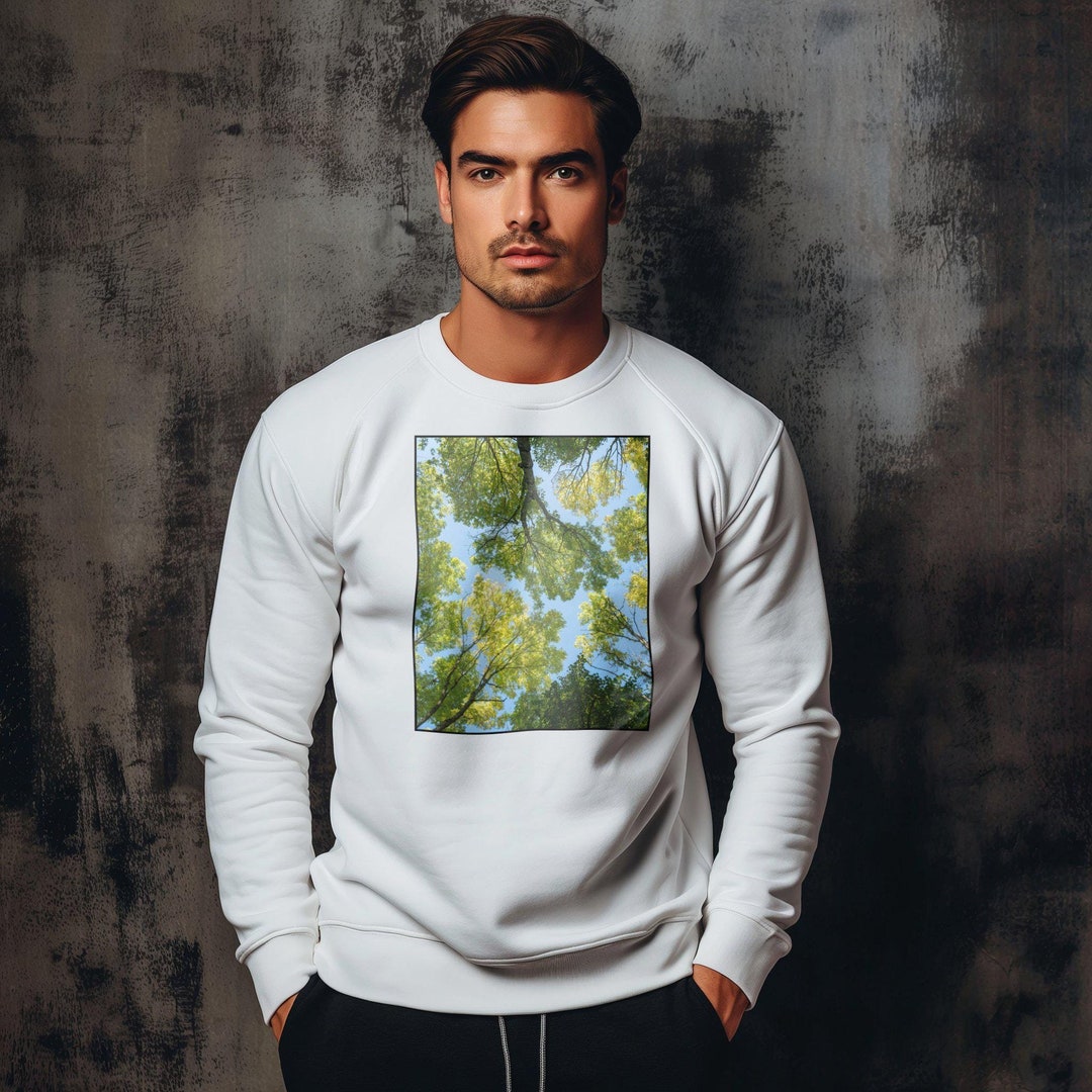 Forest Canopy Garment, Nature Inspired Apparel, Tree Tops Graphic Print ...