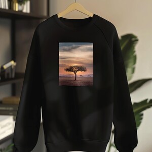 Nature Inspired Garment, Sunset Tree Design Garment, Casual Wear ...