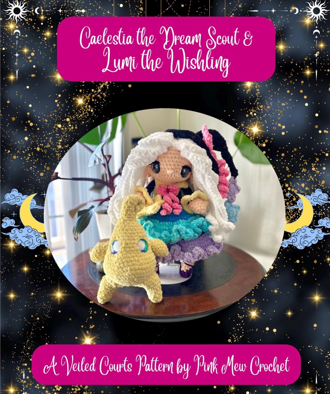 Caelestia the Dream Scout Crochet Pattern, Fantasy Fae, Amigurumi Fairy ...