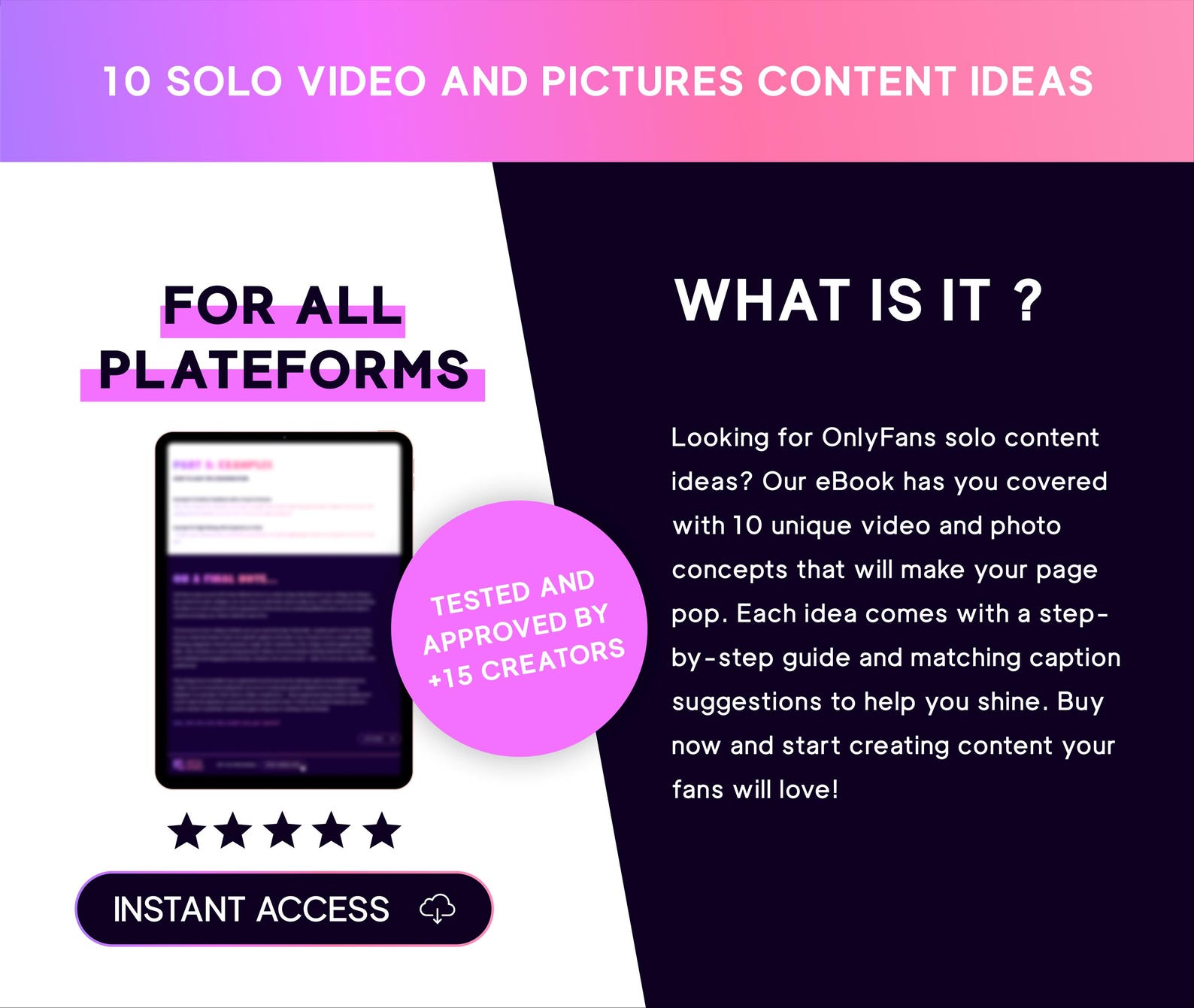 Solo PPV Onlyfans Content Ideas | 10 Adult Industry Solo Ideas ...