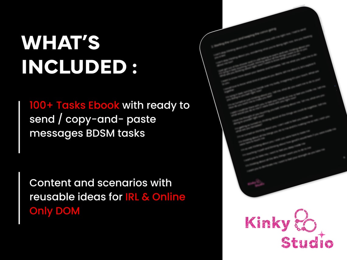 100 FEMDOM TASKS Domination SISSY Humiliate Adult Industry Humiliation Femdom Onlyfans Sxting ...