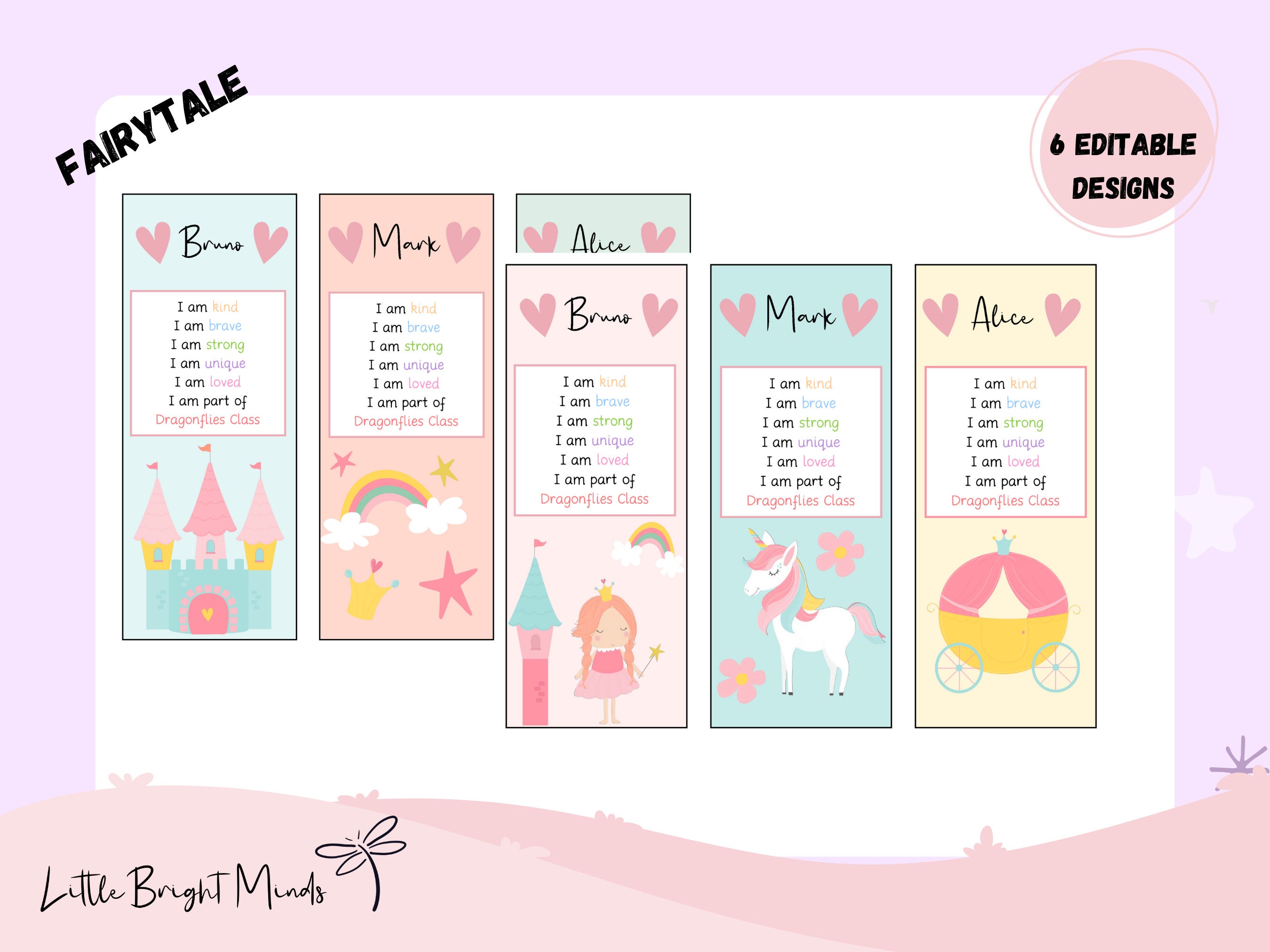 Editable End of Year Personalised Bookmarks - Etsy