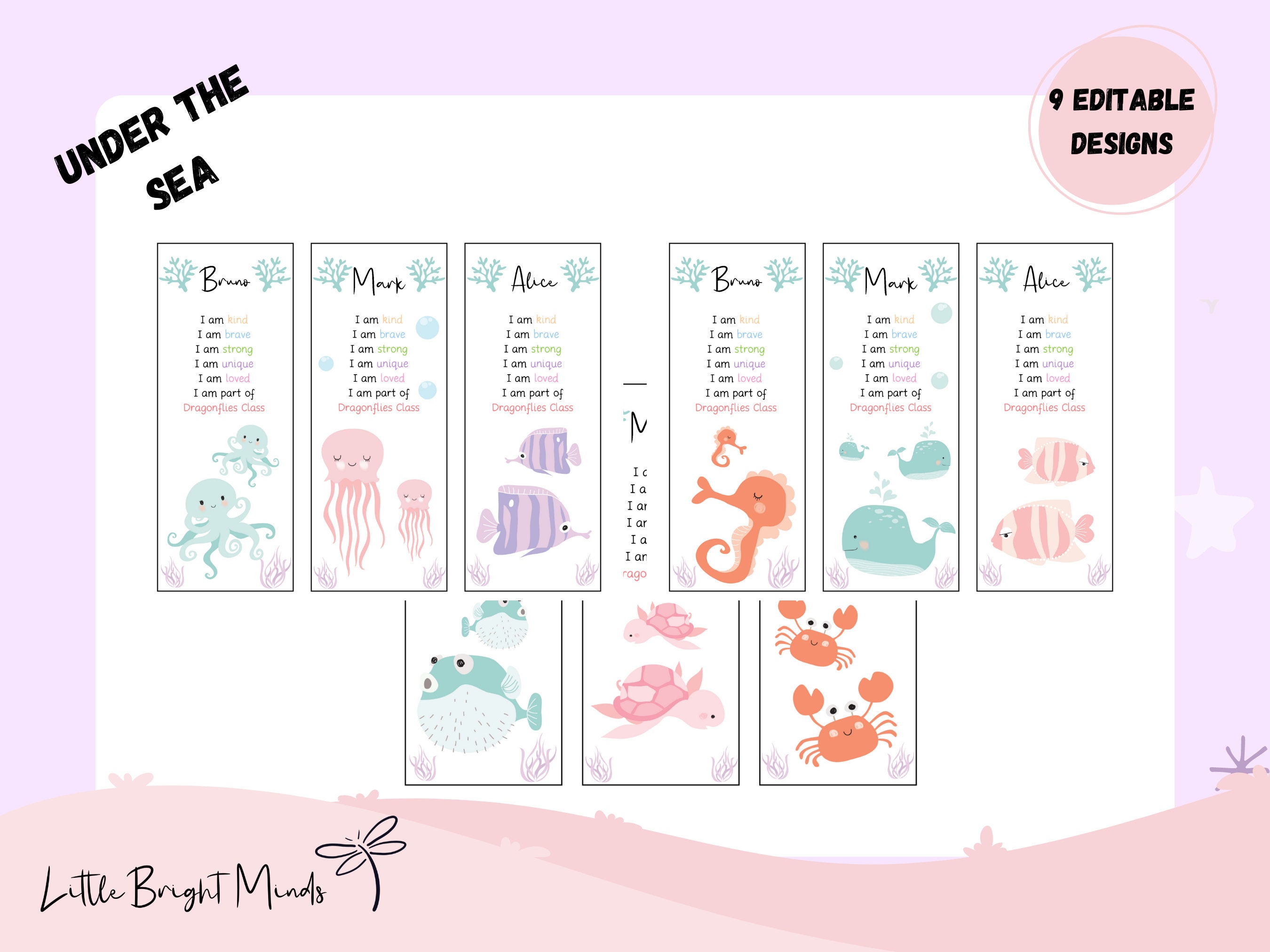 Editable End of Year Personalised Bookmarks - Etsy