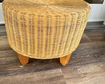 Ikea wicker footstool store