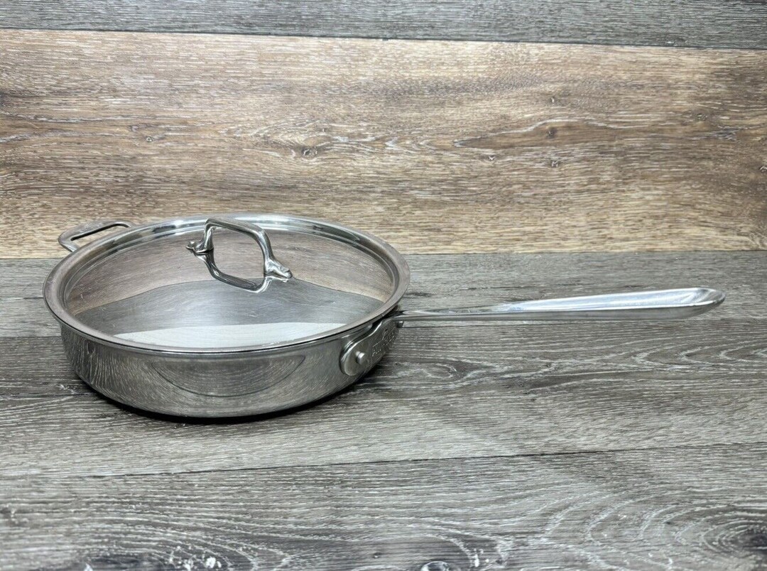 All-clad 11 Stainless Steel Double Handle 3 Qt. Sauté Pan With Lid - Etsy