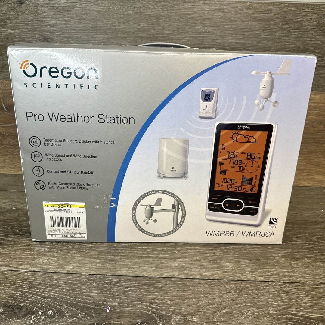 Oregon Scientific Pro Weather Station Home WMR86/WMR86A Wireless NEW - Etsy
