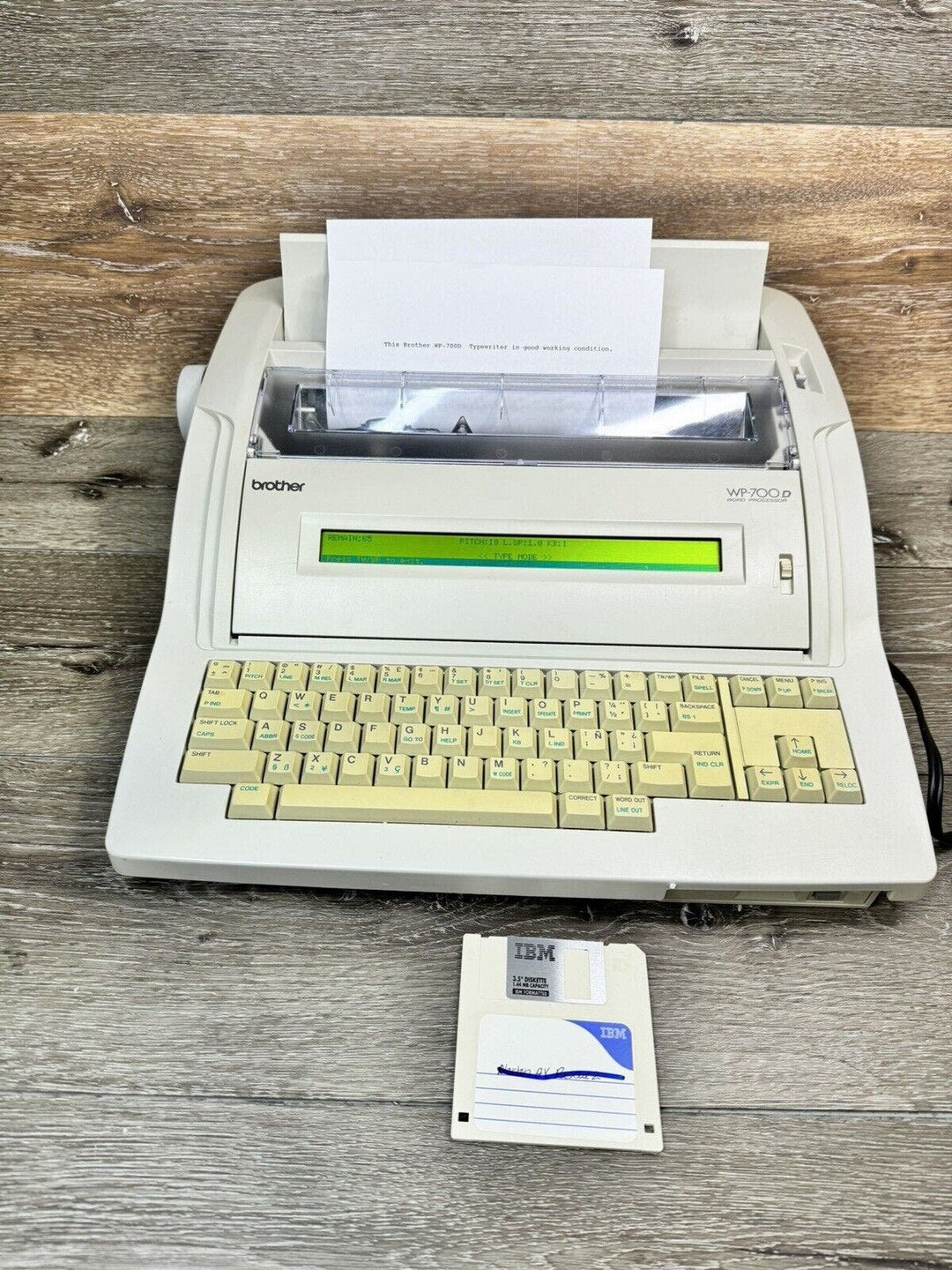 Brother WP-700D Electronic Typewriter, Word Processor, Works Well ...