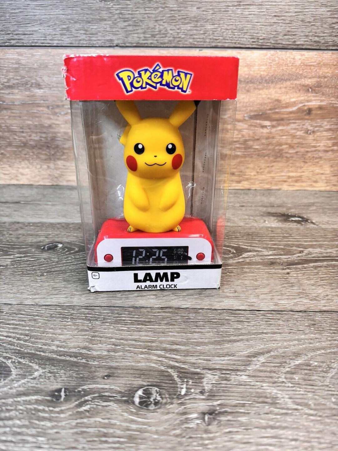 Teknofun Pokémon Pikachu Light-up 3D Figure Digital Alarm Clock Lamp ...