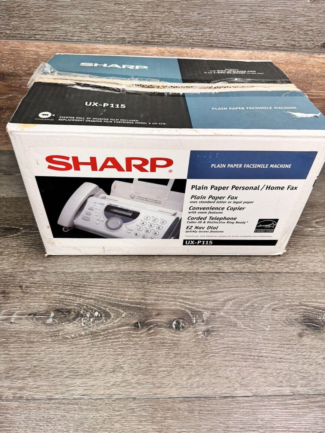 Sharp UX-P115 Plain Paper Fax Machine Phone Copier Fax Home Officeopen ...
