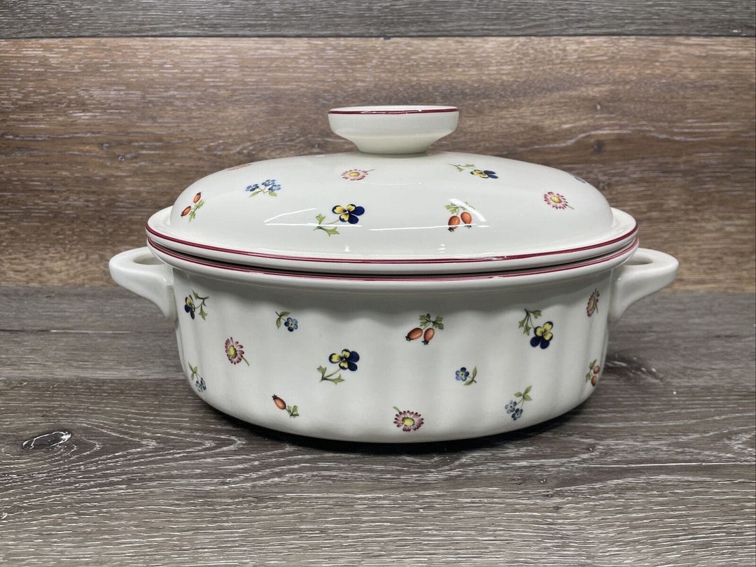 Villeroy & Boch Germany Petite Fleur Oval Covered Casserole Baking Dish ...