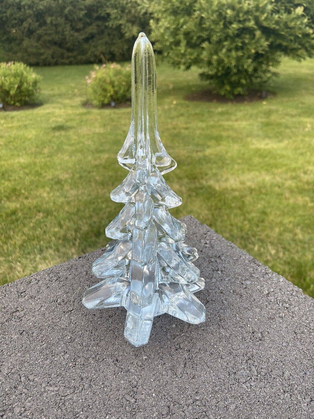 Vintage Crystal Glass Christmas Tree 8.7 Tall & Weight 1.5 Lb - Etsy