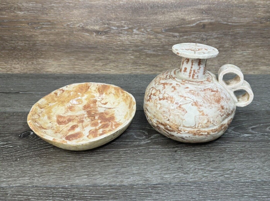 Vintage Verna Pottery 6” Pitcher and 7.25” Bowl - Etsy