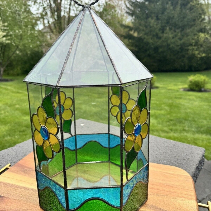 Stained Glass Terrarium - Etsy