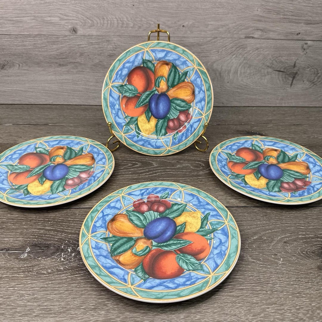 Victoria Beale Casual Forbidden Fruit Salad Plates 7-3/4”~set of 4 - Etsy