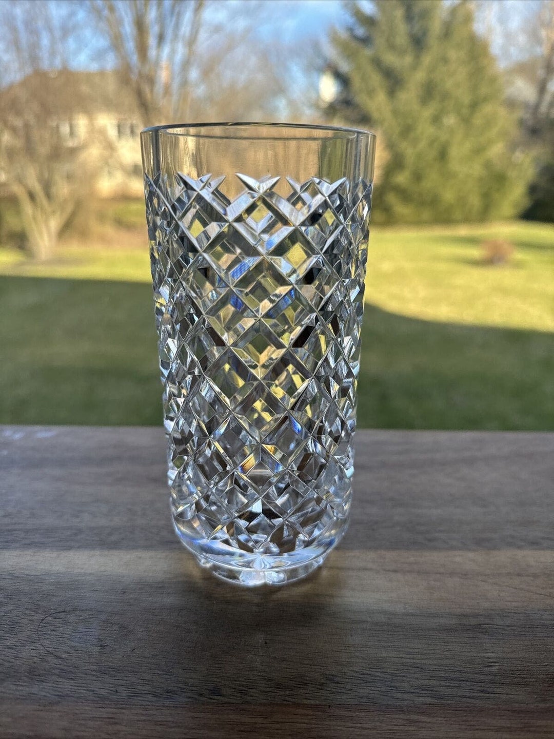 Waterford Crystal Alana Diamond Pattern 6 Vase - Etsy