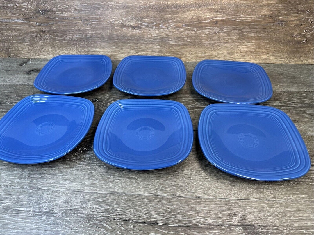 Fiestaware Lapis Square Lunch Plate Fiesta Blue Luncheon Plates 9.25 ...