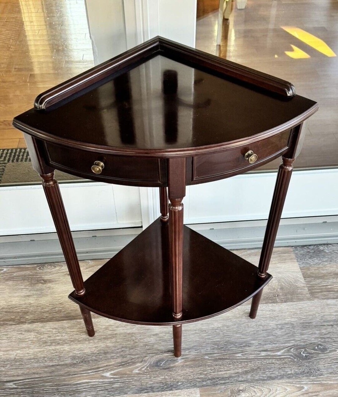Bombay Co Corner Accent Table Triangle Shaped H30.5xw22xd15.5 - Etsy