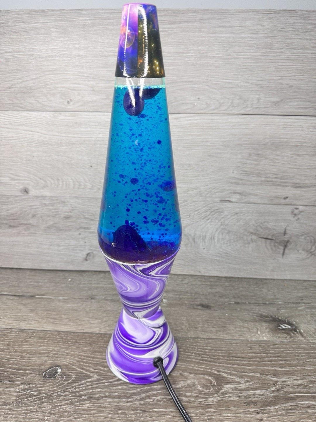 Original Lava Brand Motion Lamp 16.5” Tall Psychedelic Swirl Purple ...