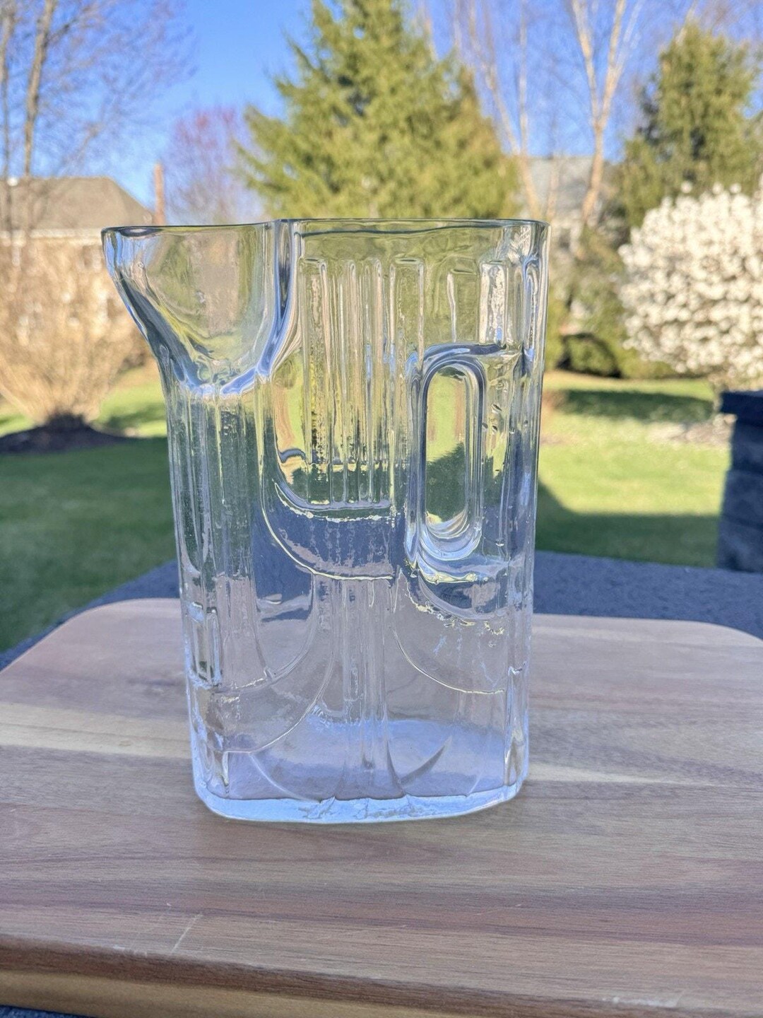 Vintage 1960s Mid-century Modern C.J. Riedel Geometric Crystal Glass ...