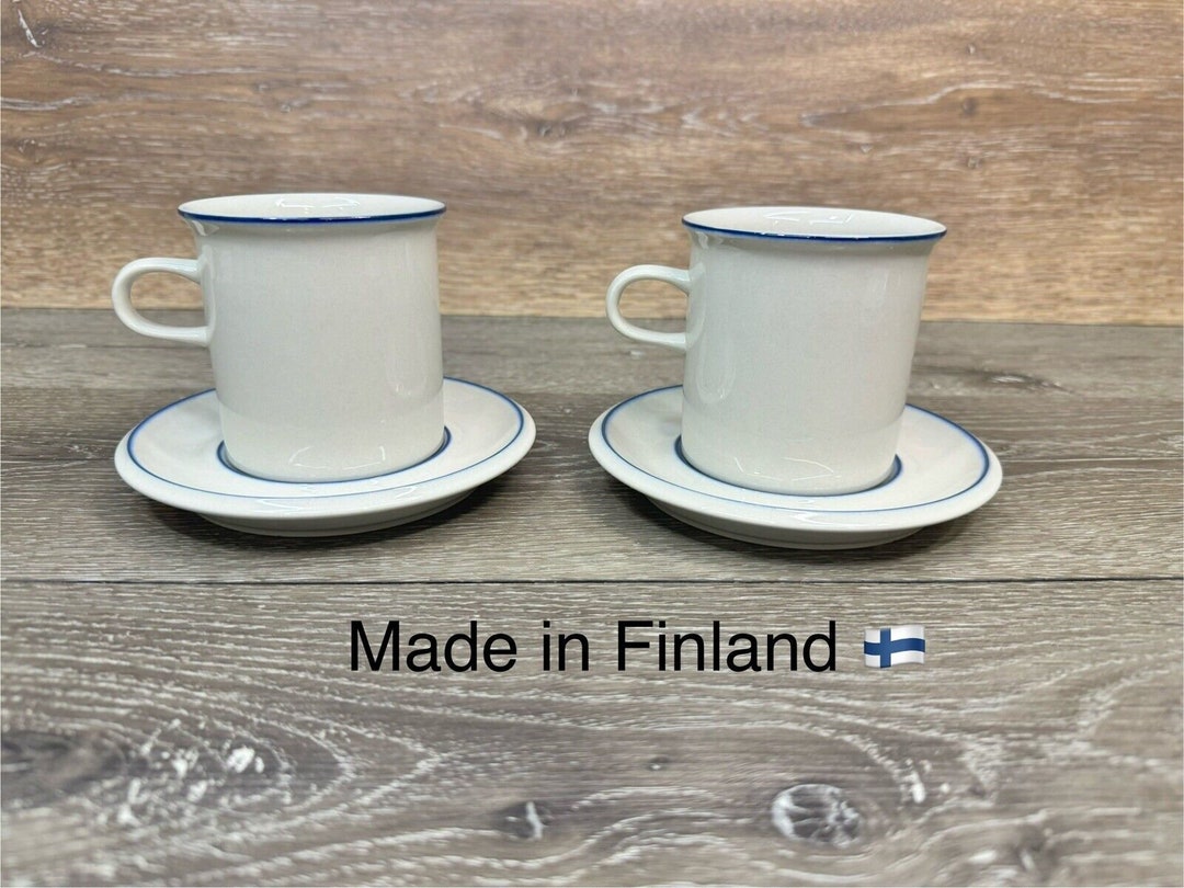 Vintage Arabia Finland Pottery Saimaa Cup and Saucerset of 2 - Etsy