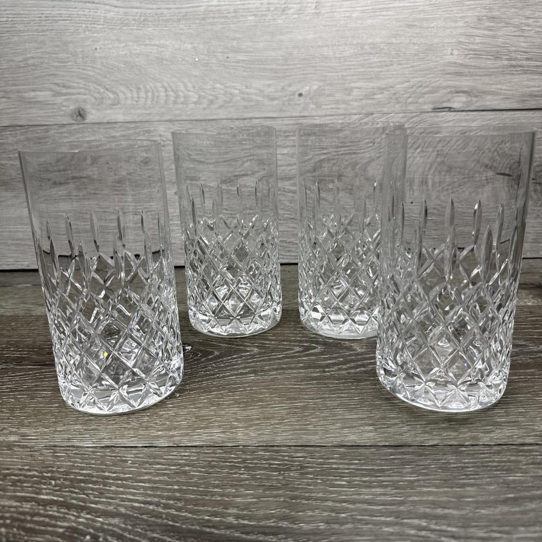 Mikasa Coventry Crystal 16 Fl Oz Highball Glasses 6” Tall ~set of 4 - Etsy