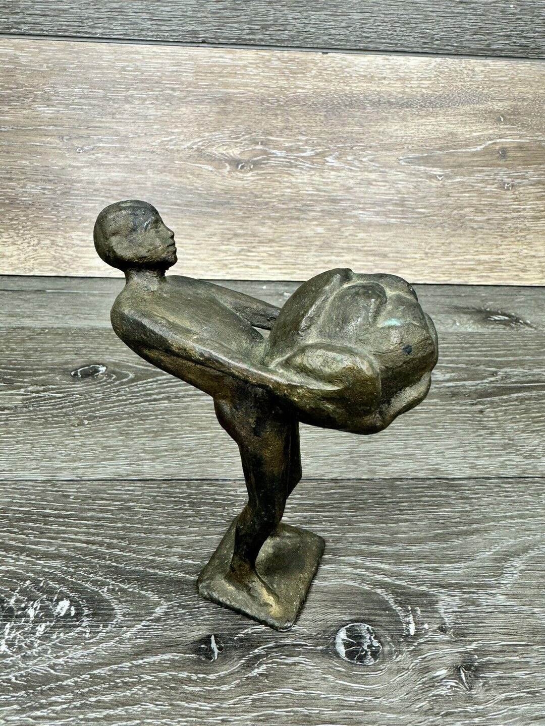 1967 Jan Kip Bronze Figurine Boeskoolmenneke Oldenzaal 6 Tall Heavy 49. ...