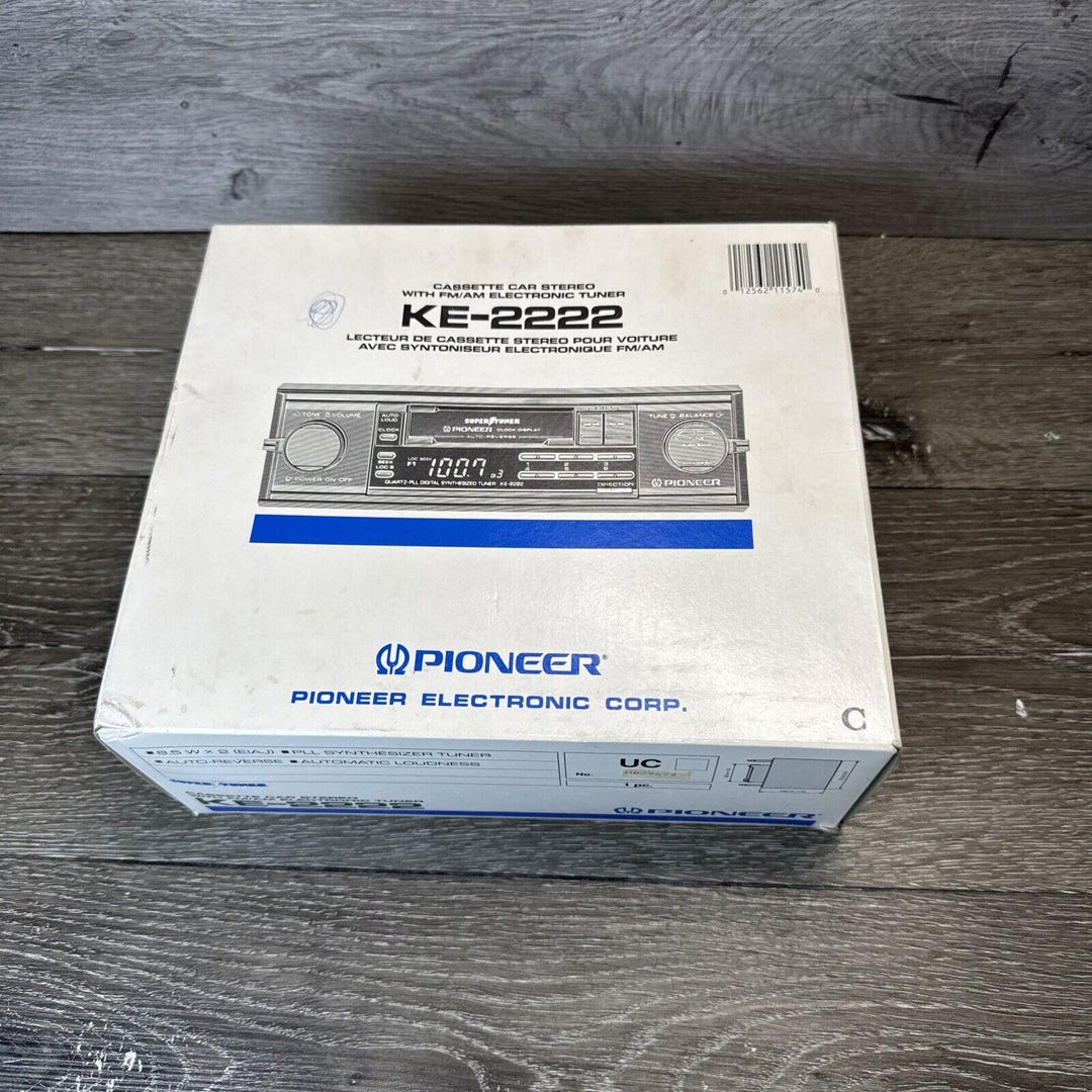 Vintage Pioneer KE-2222 Cassette Player With FM/AM Tuneropen Box - Etsy