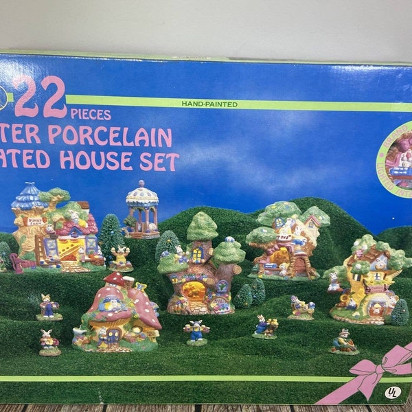 Easter Village - Etsy