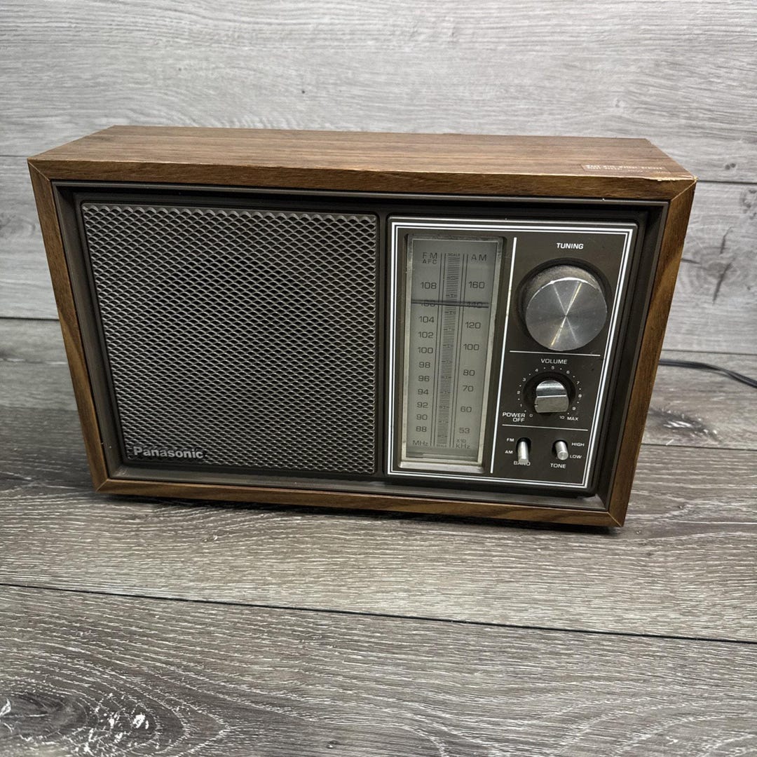 1970s Panasonic AM/FM Radio Vintage Model RE-6289 Wood Grain ~tested ...