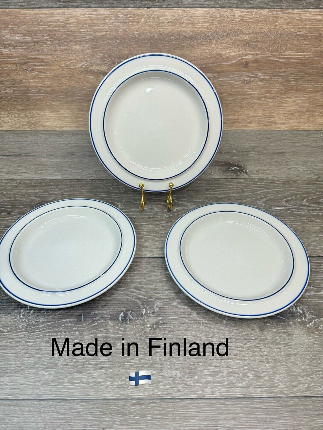 Vintage Arabia Finland Pottery Saimaa Salad Plates 7.75 Inch set of 3 ...