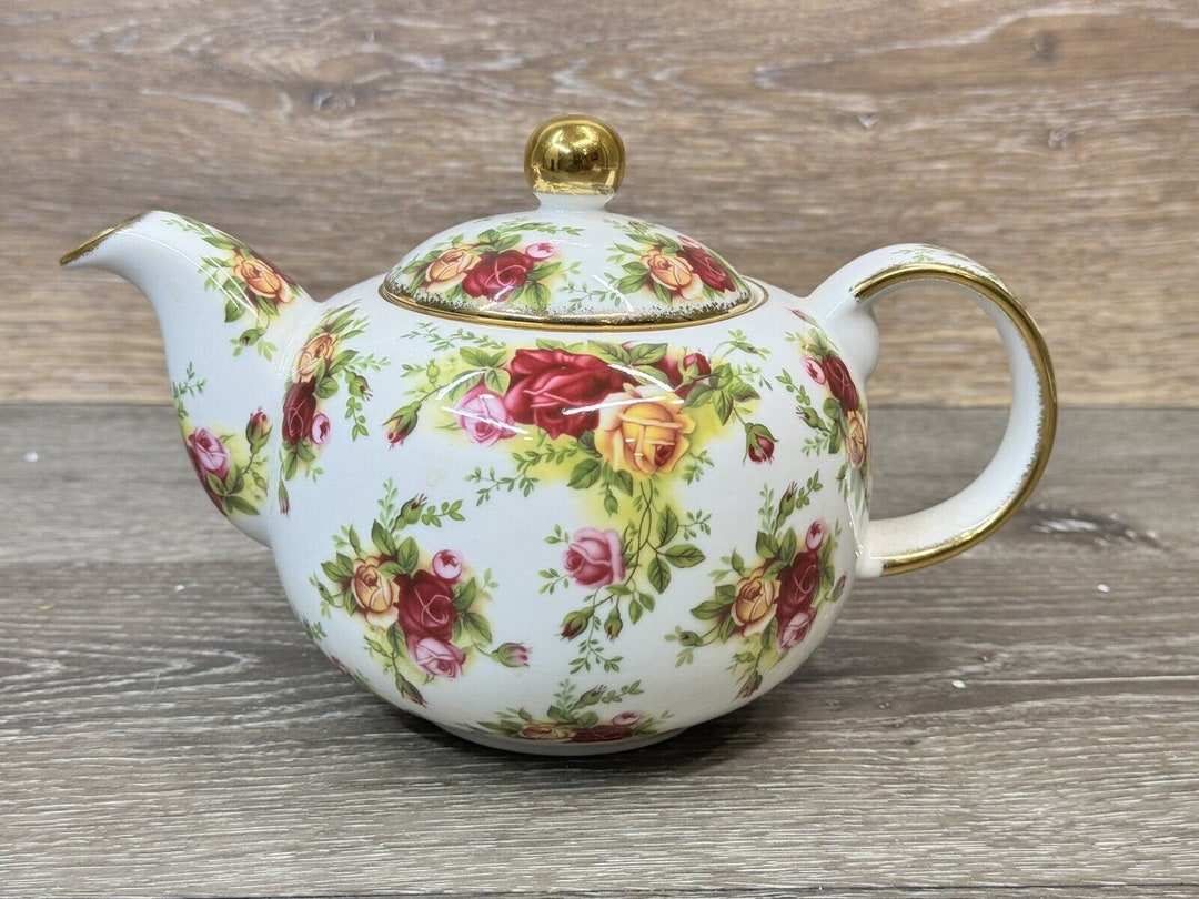 ROYAL ALBERT Old Country Roses Teapot Classic III Ceramic Never Used ...