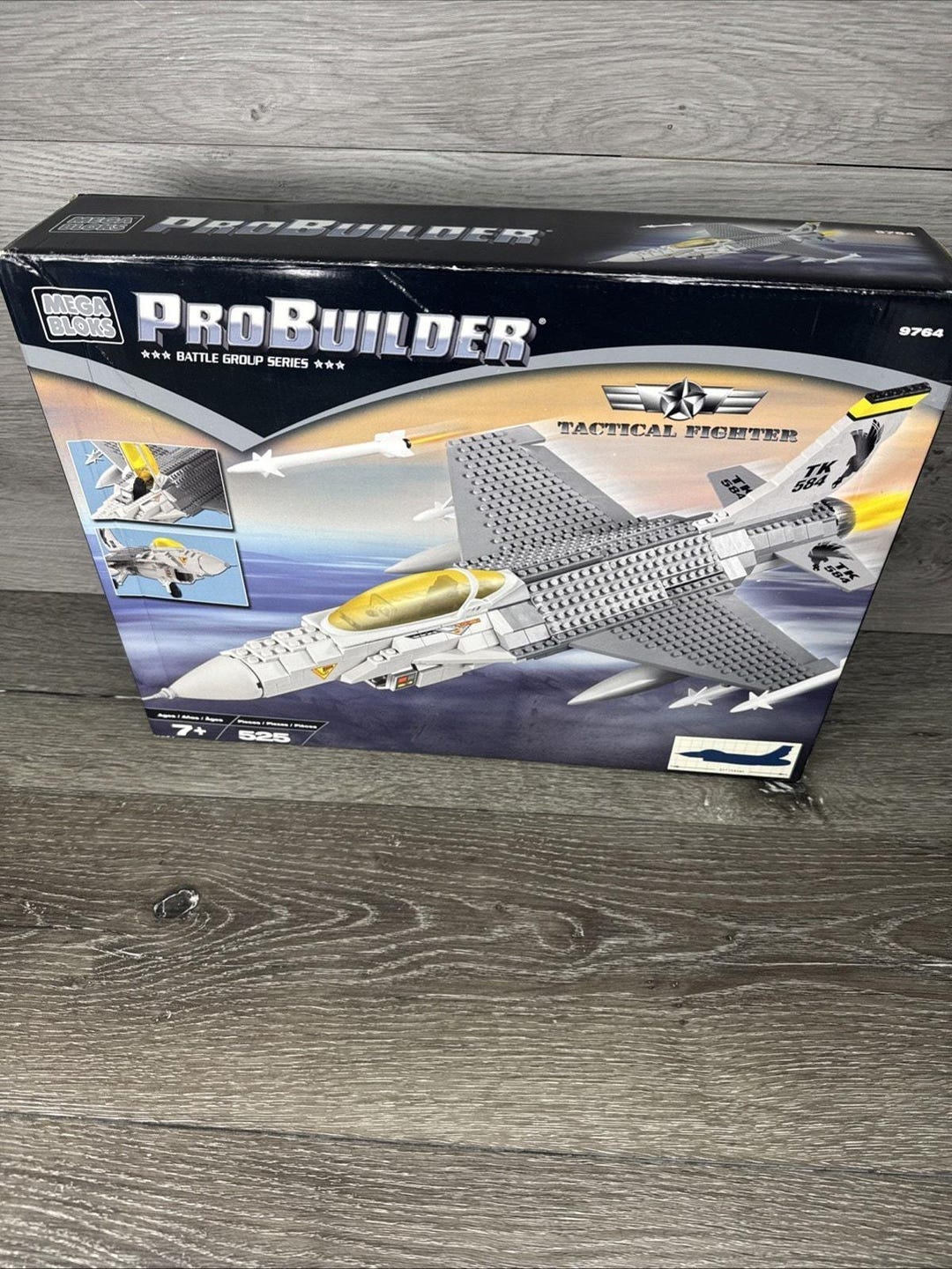 Mega Bloks Pro Builder Tactical Fighter Plane #9764, NIB, Sealed 2002 ...