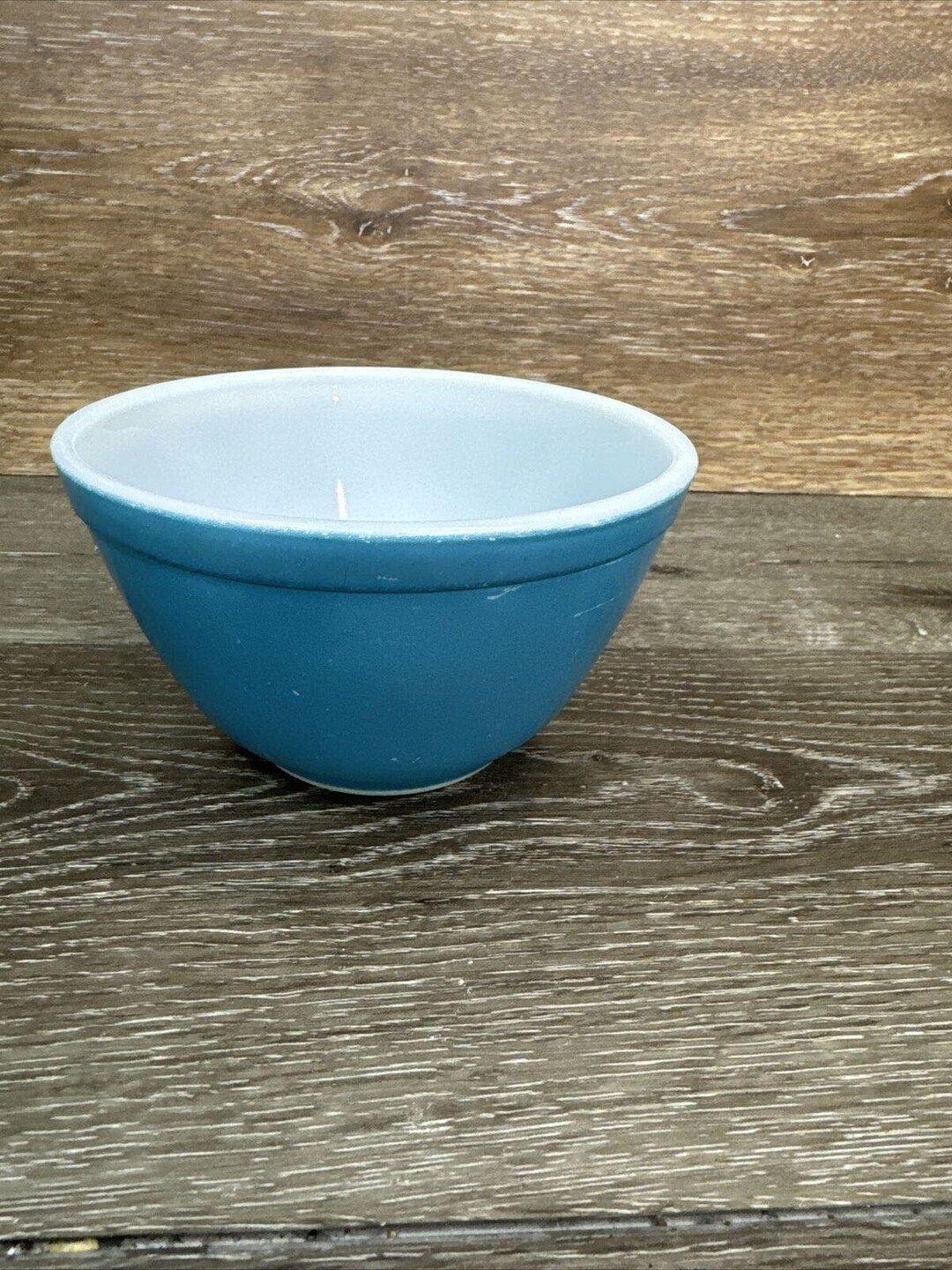 Vintage MCM PYREX Small Blue Turquoise #401 - 1 1/2 Pint Mixing/nesting ...