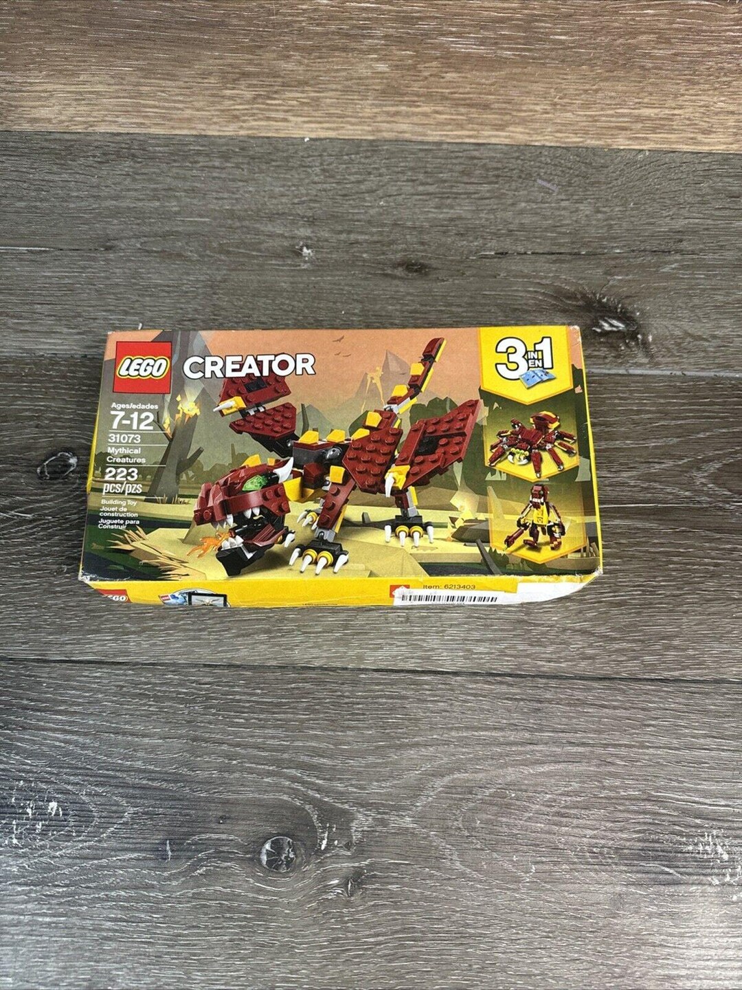 LEGO Creator Mythical Creatures 31073 3 in 1 Dragon Retired NEW - Etsy