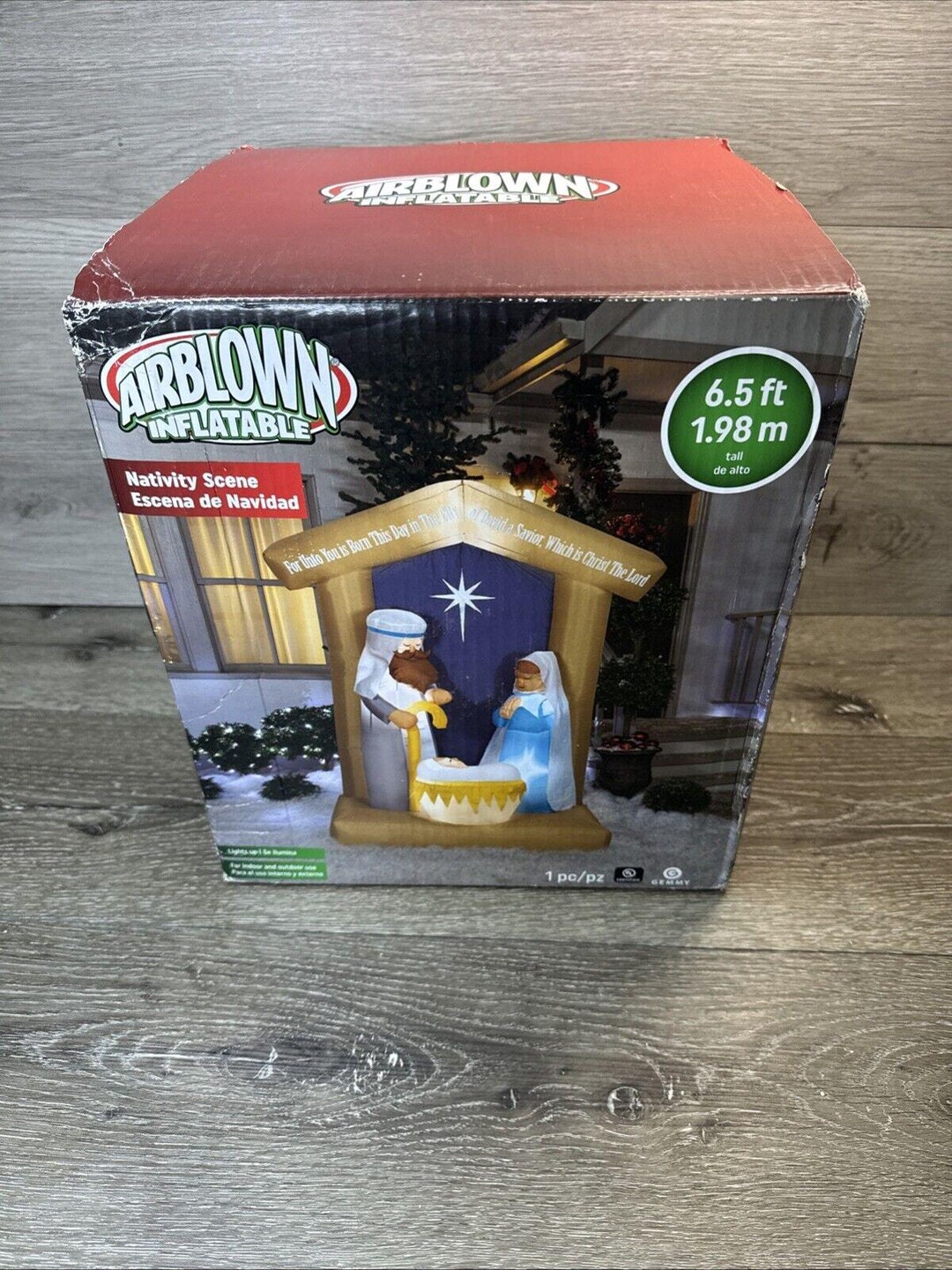 GEMMY Airblown Inflatable Nativity Scene 6.5 Ft. - Etsy