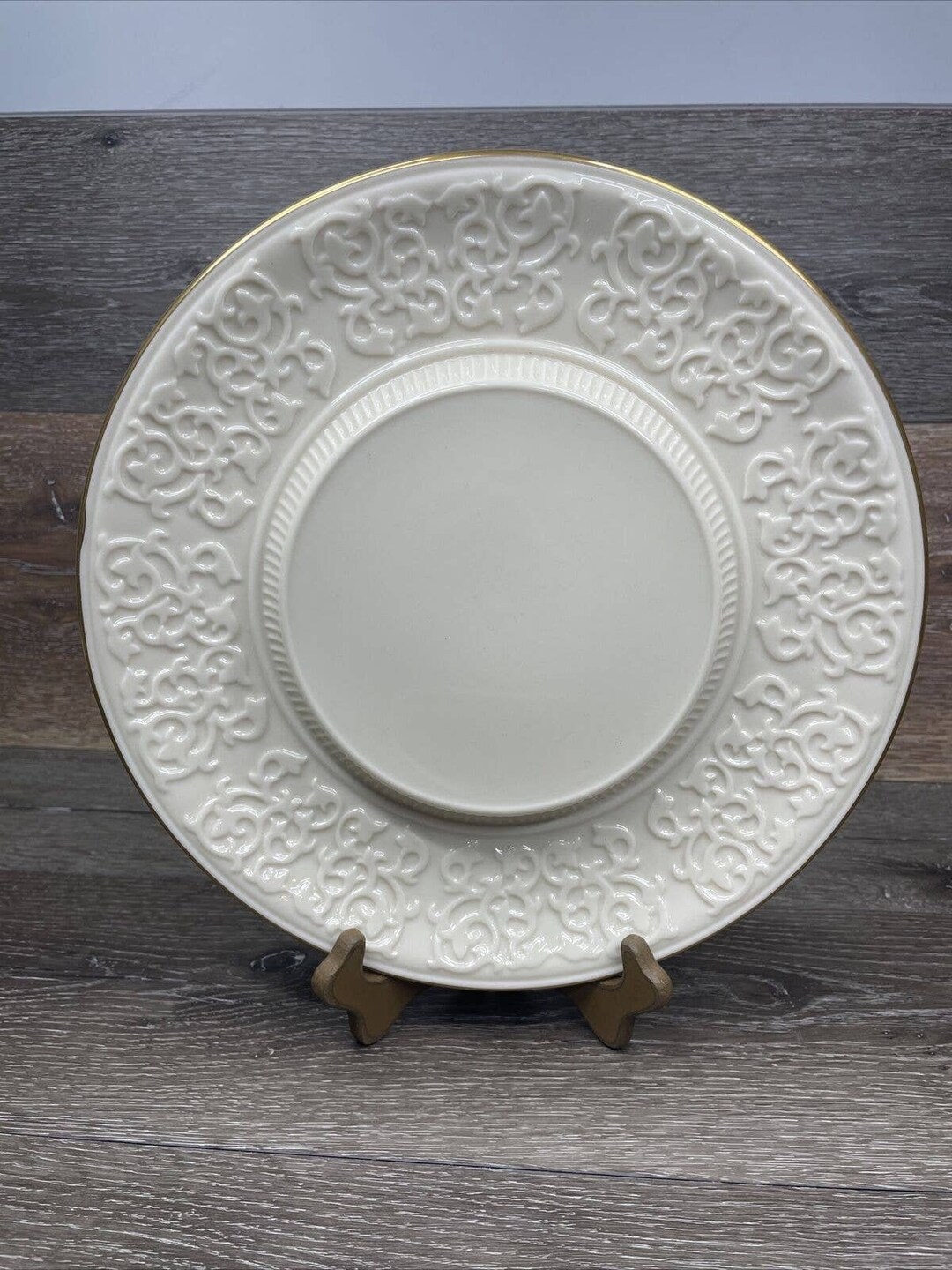 Lenox SPECIAL Holiday Gold Trim Horderves / Relish / Cake Plate ...