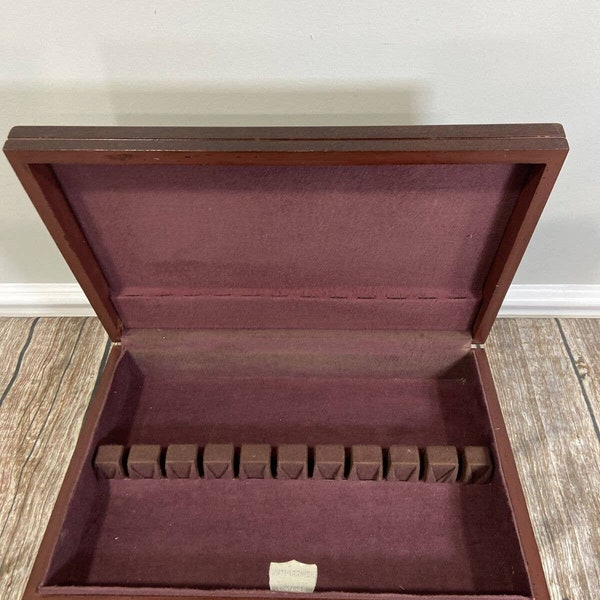 Wood Silverware Box - Etsy