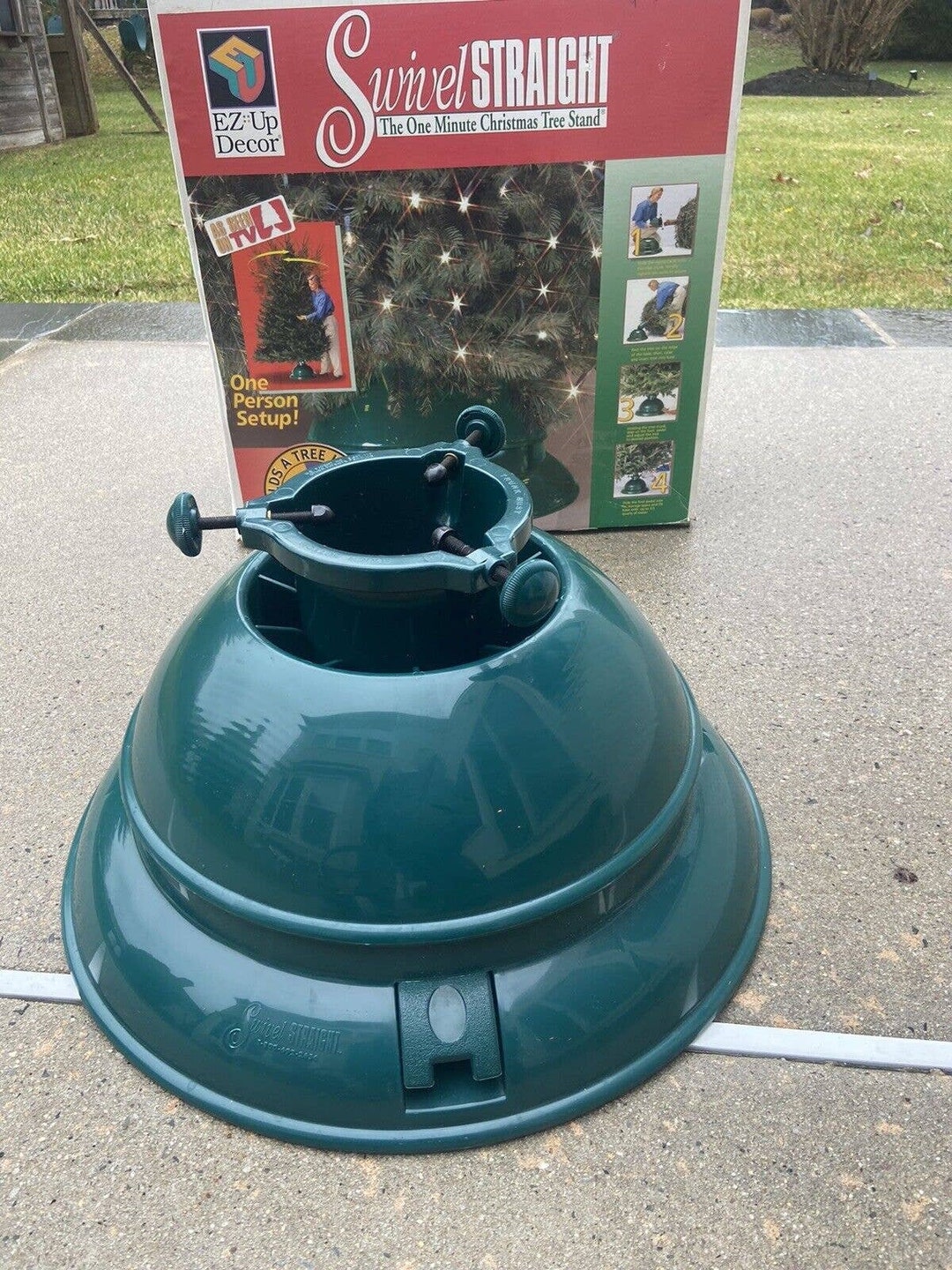 Swivel Straight the One Minute Christmas Tree Stand Holds up - Etsy