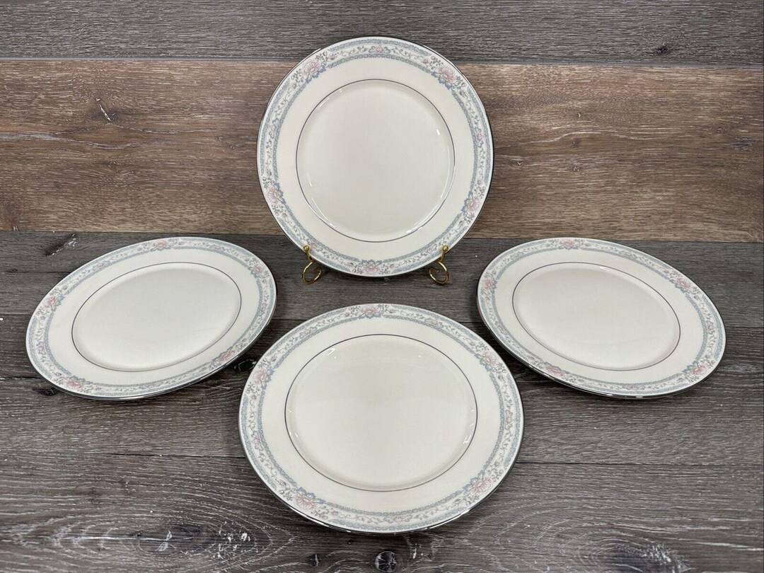 Lenox China Charleston Platter 10.75” Dinner Plate Platinum Trim USA ...