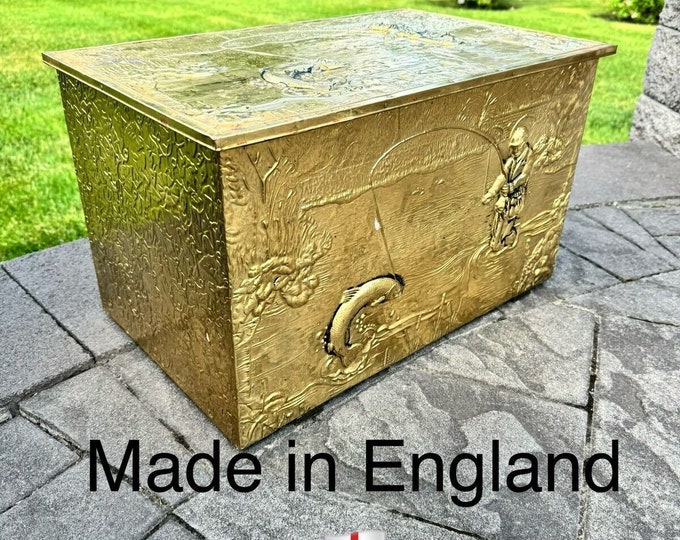 Old Rustic Metal Steamer Trunk Small Trunk Chest Storage Box Antique ...