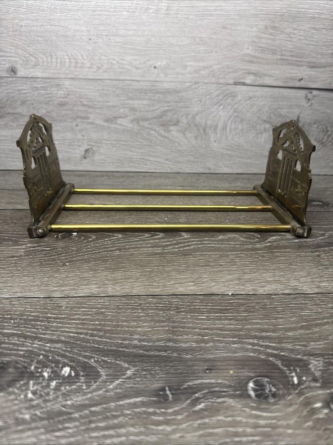 Antique 1920s Judd Brass Expandable Book Rack Bookends - Etsy