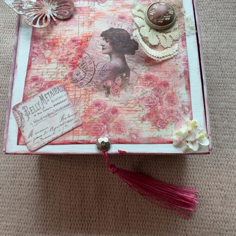 Decorated Cigar Box - Etsy
