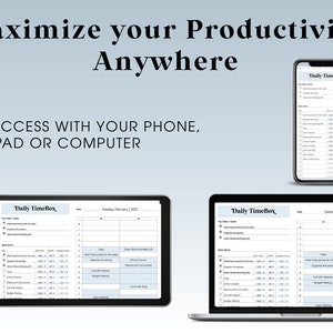 Timebox Planner, Daily Planner, Daily Schedule, Agile Planner, Time ...