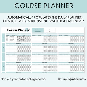 Academic Planner Digital Planner College Planner Good Study Habits ...