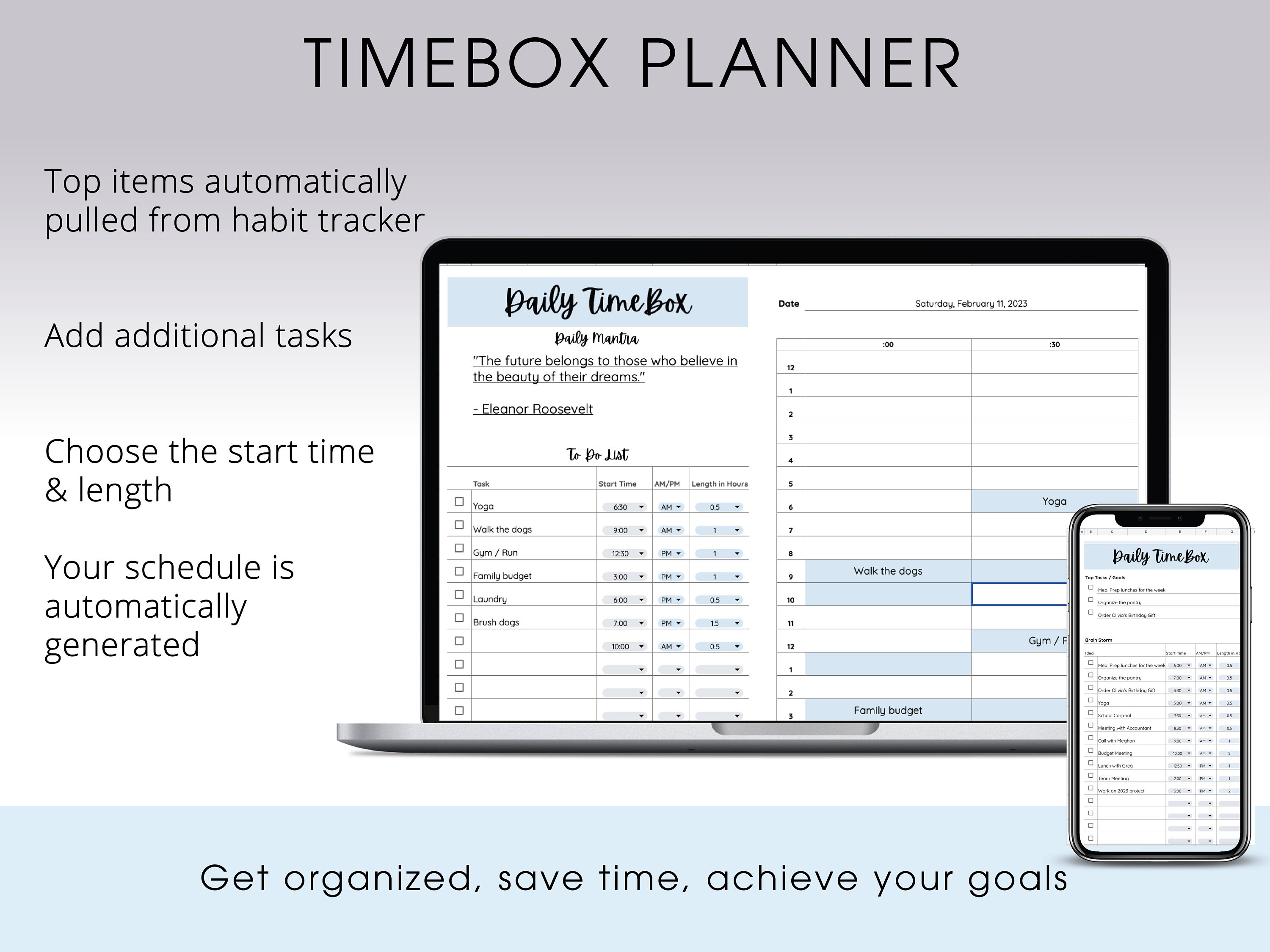 Smart Goals Habit Tracker Vision Board for Healthy Habits Goal Setting ...