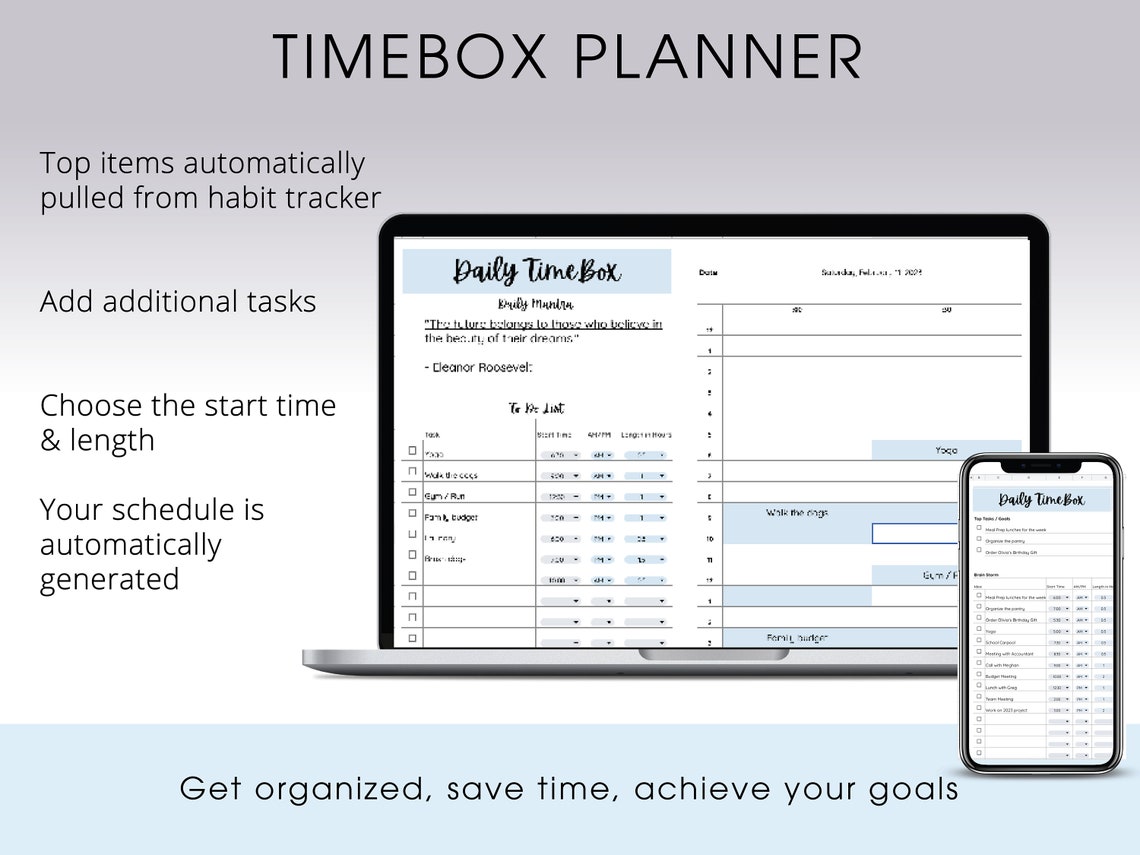 Smart Goals Habit Tracker Vision Board for Healthy Habits Goal - Etsy